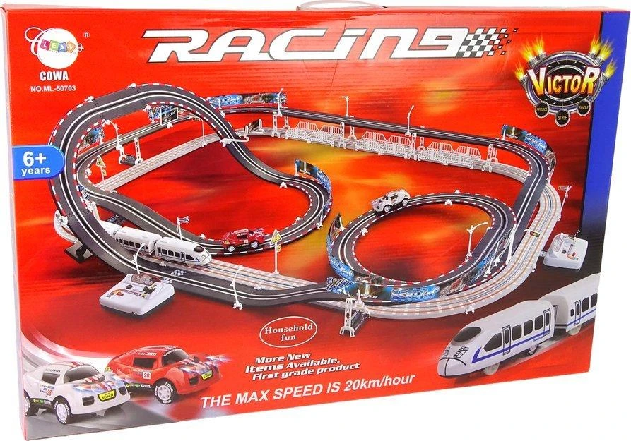 Lean Toys Žaislinis lenktynių rinkinys, modelis - 12653, žema kaina ...