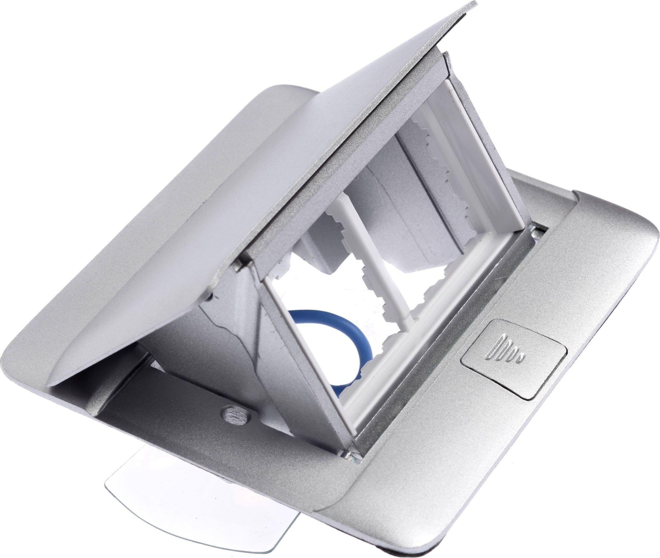 Legrand Pop-up Floor Box 100 x 122 x 61,2 mm 4 režimų aliuminio (054011 ...