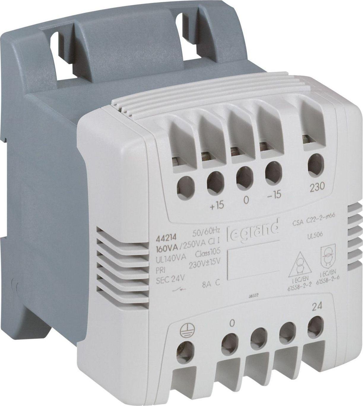 Legrand saugos valdymo transformatorius 160VA 230 / 24V (044214 ...