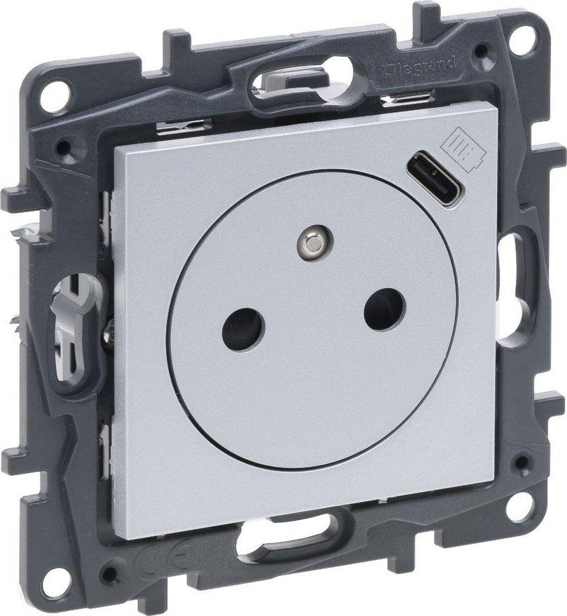 Legrand USB-C įkroviklis su vienu lizdu Legrand Niloe Step 863338 ...