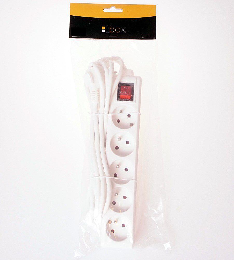 Libox Przedłużacz 5 Gniazdek Baltas LB0085-1,5 m, modelis - LB0085-1,5, žema kaina | Varle.lt