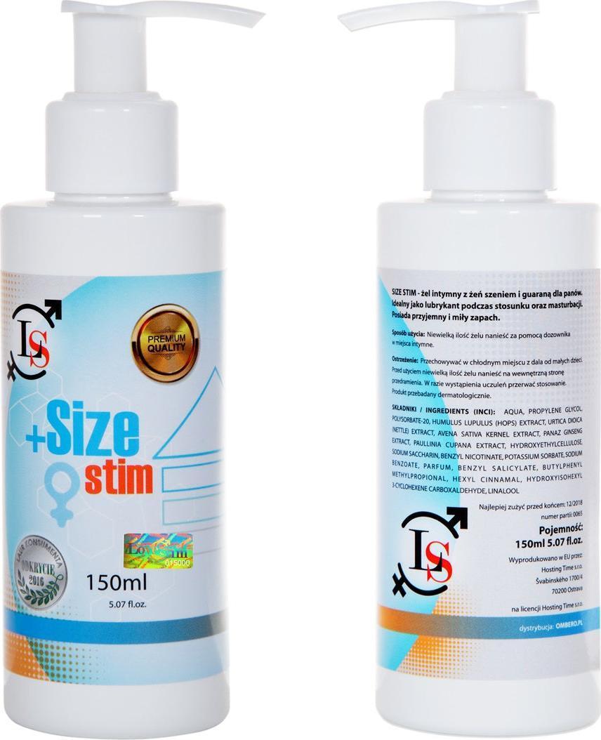 LOVE STIM_Size Stim gelis varpos didinimui 150ml, modelis - 731-00120 ...