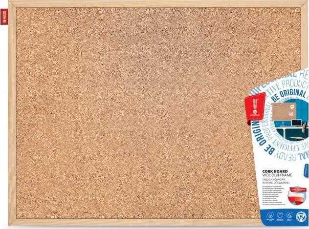 Memoboards Atmintinės MEMOBE kamštinė lenta, medinis rėmas, 90x60cm ...