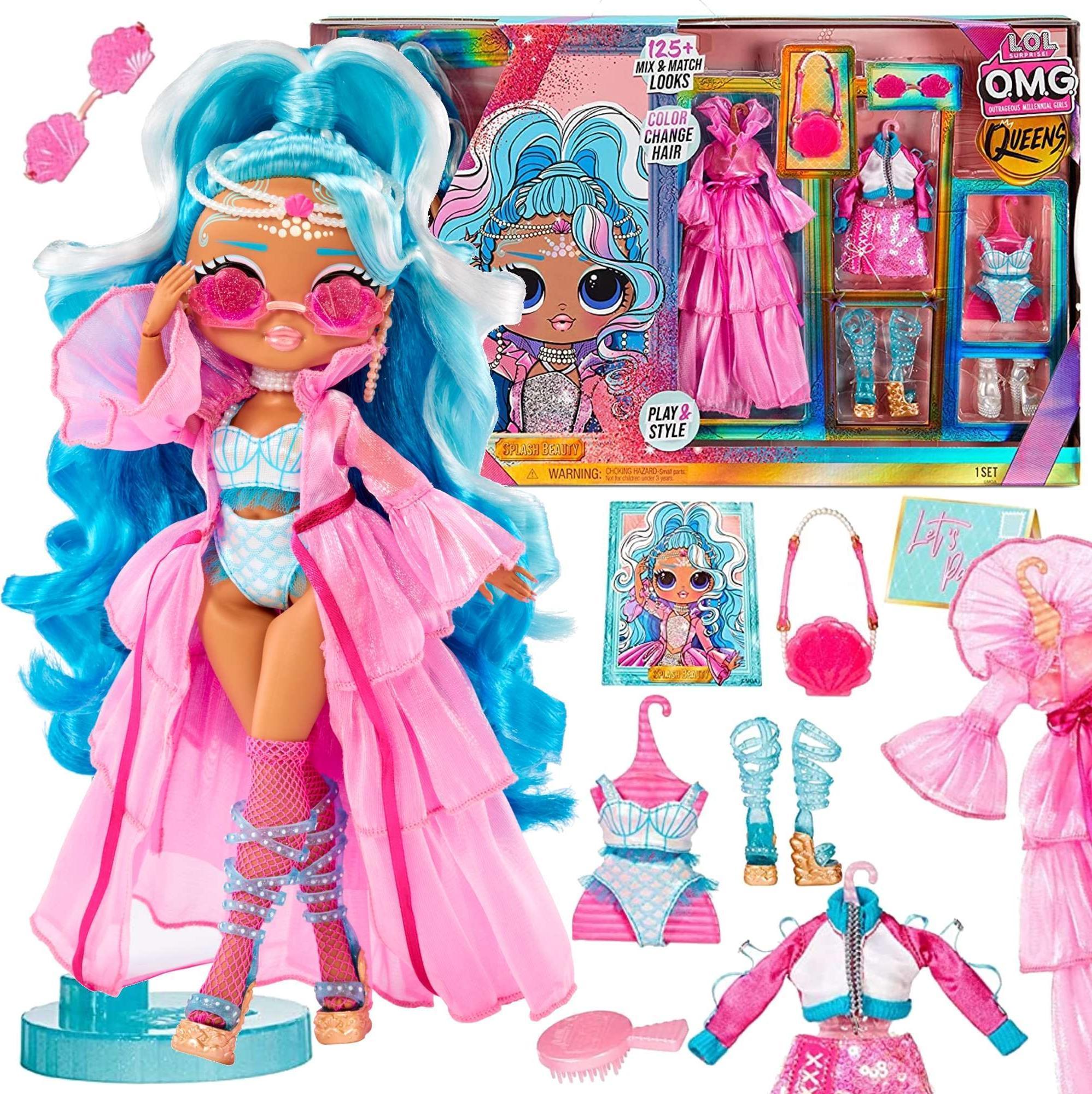L.O.L Surprise DAUG JUOKO. SIURPRISE OMG Queens Lėlytė Splash Beauty ...
