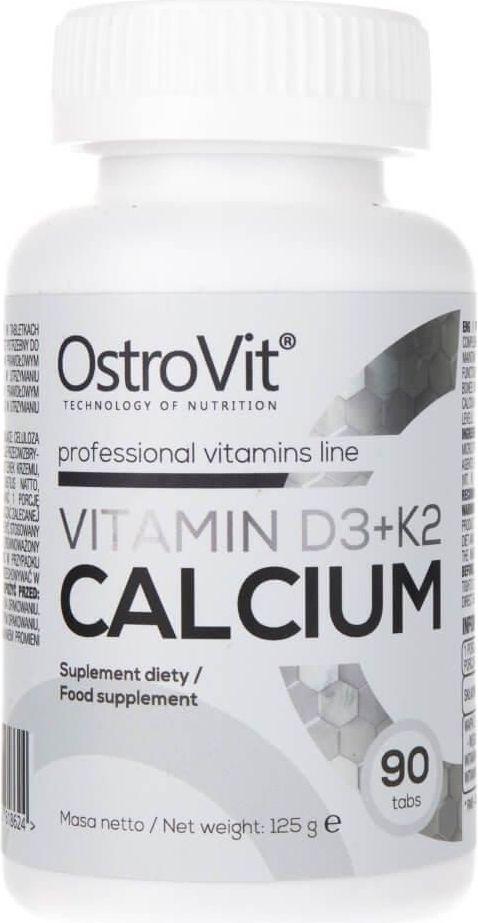 OstroVit Vitaminas D3 + K2 + Kalcis, 90 tab, modelis - OST/154, žema ...