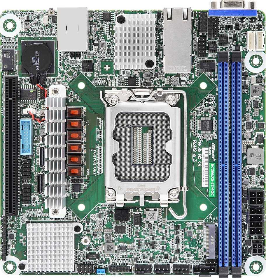 ASRock ASRock pagrindinė plokštė EC266D2I-2T / AQC mini-ITX Sockel 1700 ...