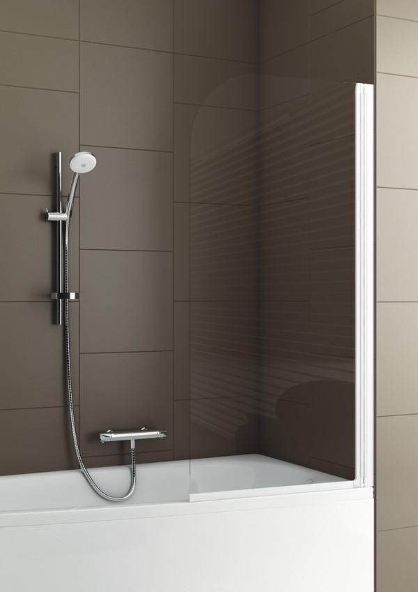 Vandal Parawan Aquaform Modernus I formos skaidrus stiklas, baltas (170 ...