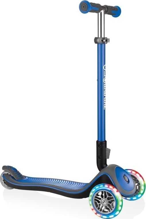 GLOBBER paspirtukas Elite Deluxe Lights, tamsiai mėlynos spalvos, 444 ...