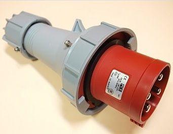 PCE Mobilus kištukas 63A 4P 400V raudona IP67 POWER TWIST (034-6), modelis - 034-6, žema kaina ...
