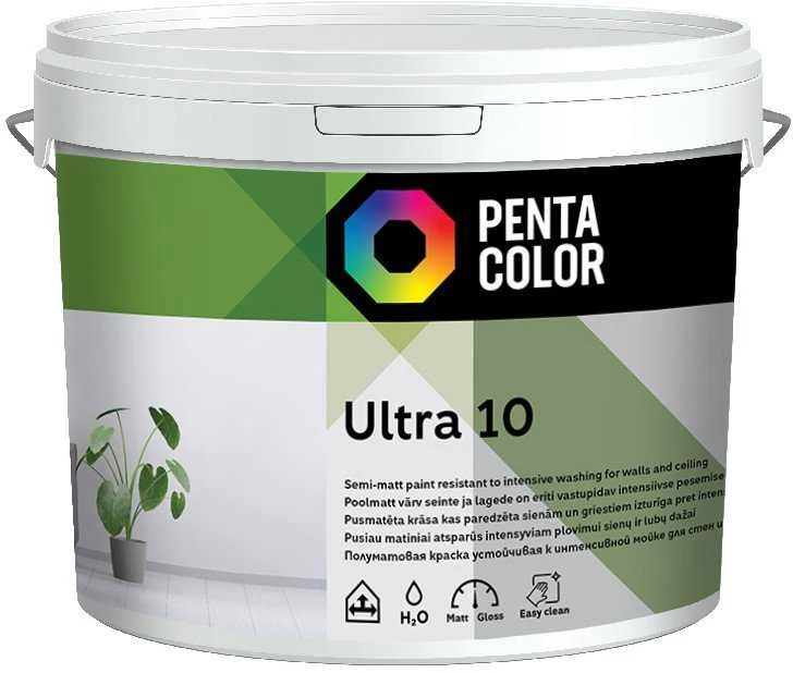 Pentacolor EMULINIAI DAŽAI PENTACOLOR ULTRA 10 BALTA 10L, modelis ...