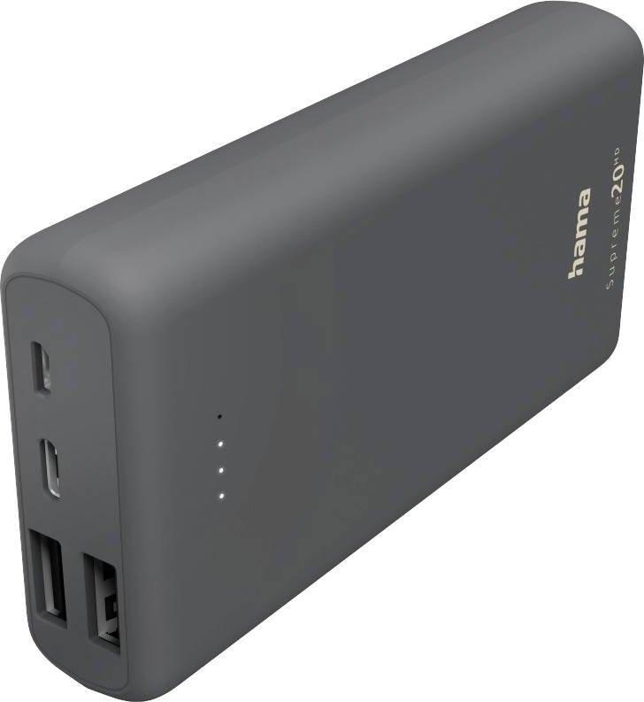 Hama Power Pack Supreme 20HD 20000mAh, modelis - 201669, žema kaina ...