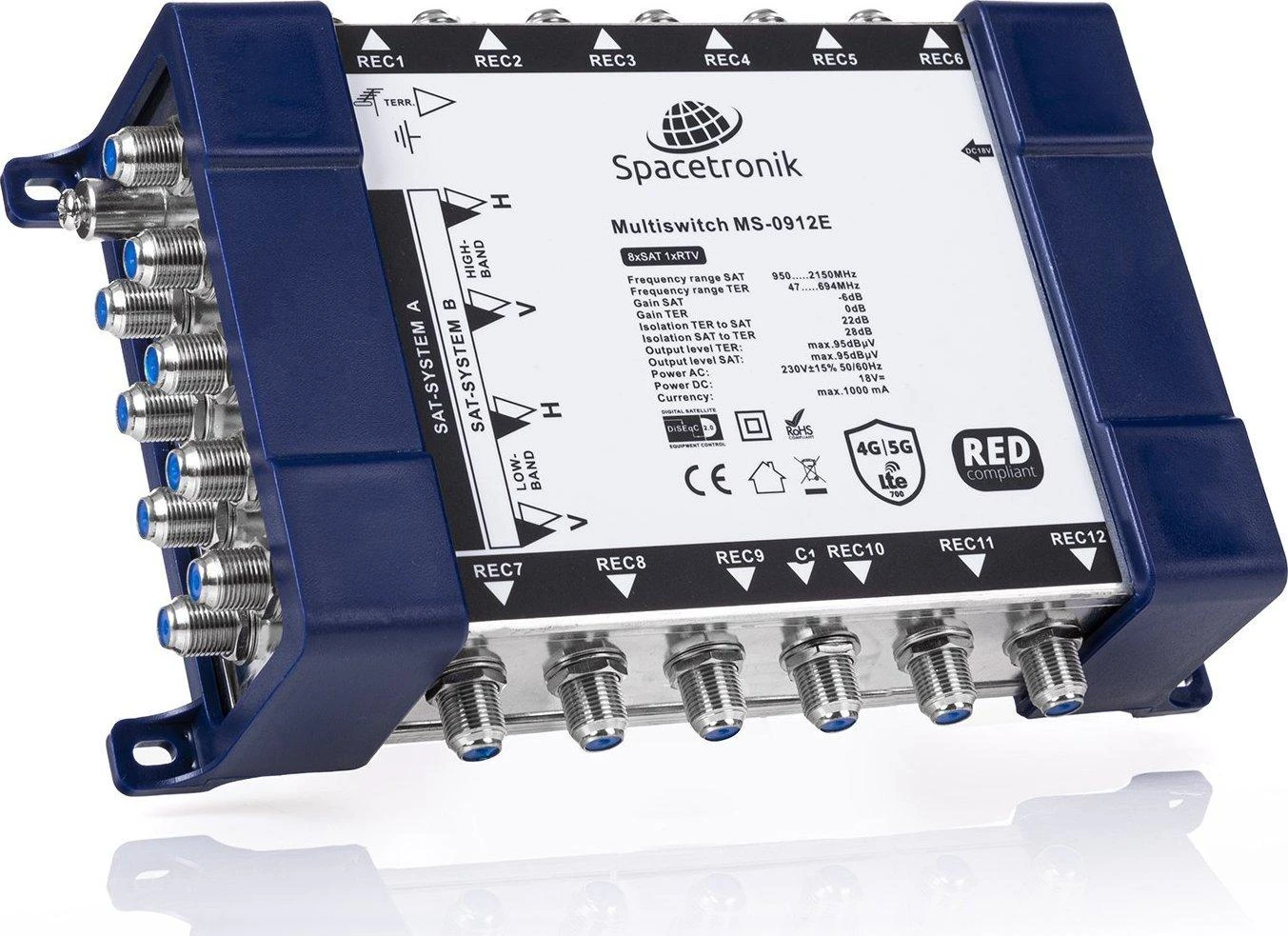 Šakotuvas Spacetronik Multiswitch 9 / 12 Spacetronik E serija MS-0912E ...