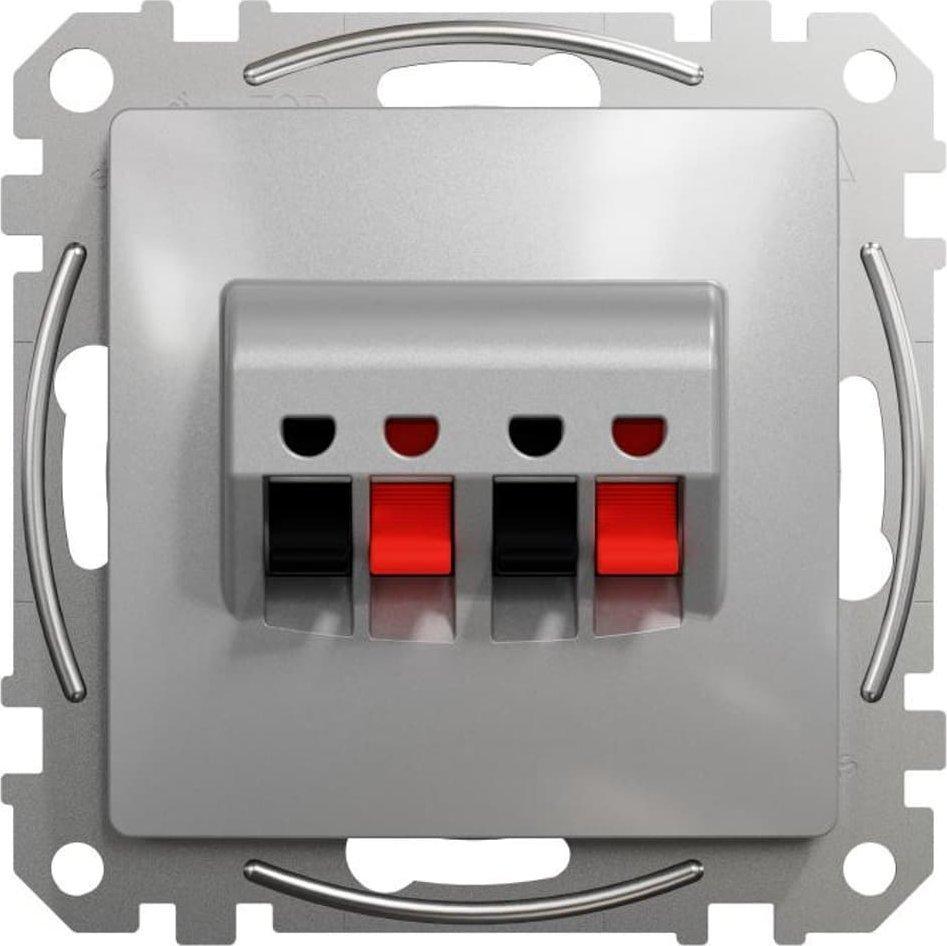 Schneider Electric Sedna Design Lizdas 2x głośnikowe Sidabrinė ...