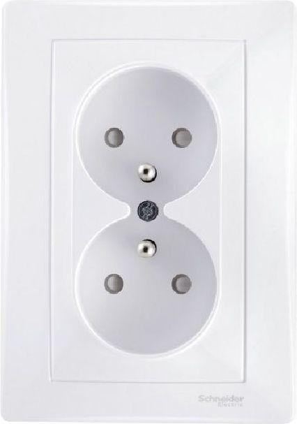 Schneider Electric SEDNA dvigubas lizdas su / su 16A 250V grafitu ...