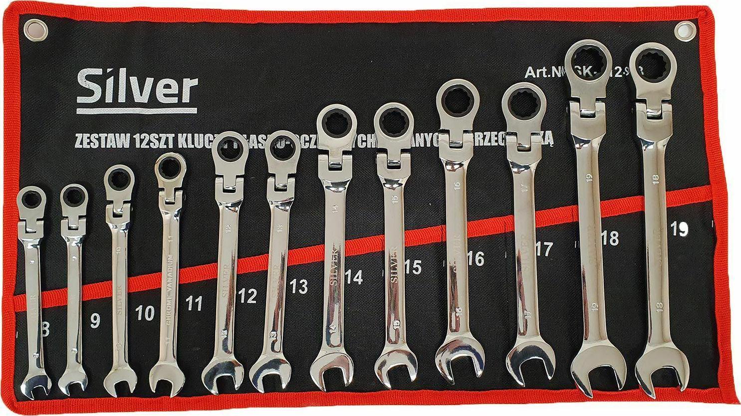 Silver Sidabrinis Sidabrinis KOMBINUOTO RETŠKELIO VERŽTAŽKLIŲ RINKINYS ...