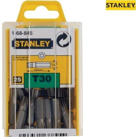 Stanley Bit Torx 1 / 4 "T30x25mm 25 vnt. (68-845), modelis - ‎1-68-845 ...