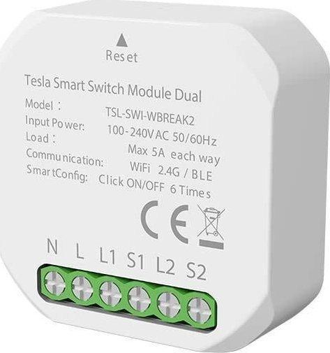 Tesla Tesla Smart Switch Module Dual, modelis - TSL-SWI-WBREAK2, žema ...