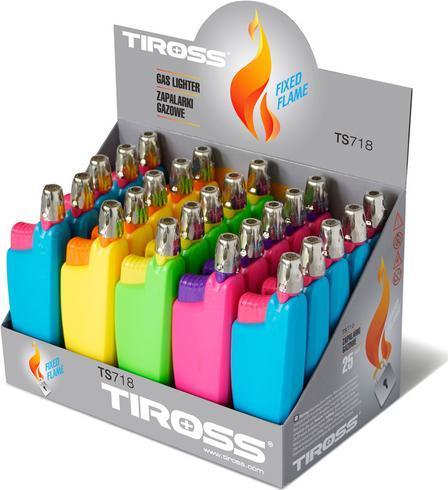 TIROSS ZAPALARKA GAZOWA WYCIĄGANA 25szt. FUGOS, modelis - TS-718, žema ...