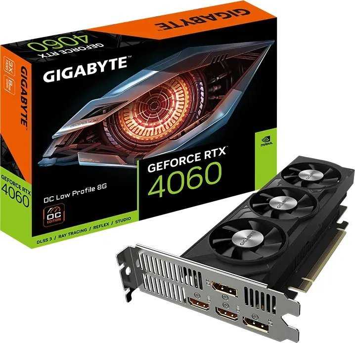 Gigabyte GeForce RTX 4060 OC žemo profilio 8 GB GDDR6 vaizdo plokštė ...
