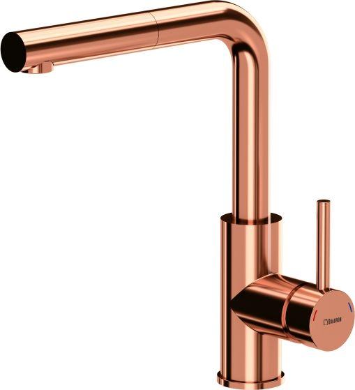 Virtuvinis maišytuvas Quadron Angelina PullOut SteelQ stojąca miedziana ...