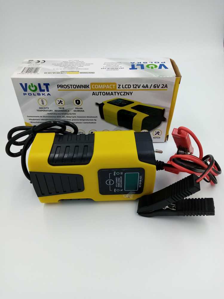 Volt Poland Automatinis lygintuvas 12V 4A / 6V 2A LCD, modelis - 6PRLN12V4A, žema kaina | Varle.lt
