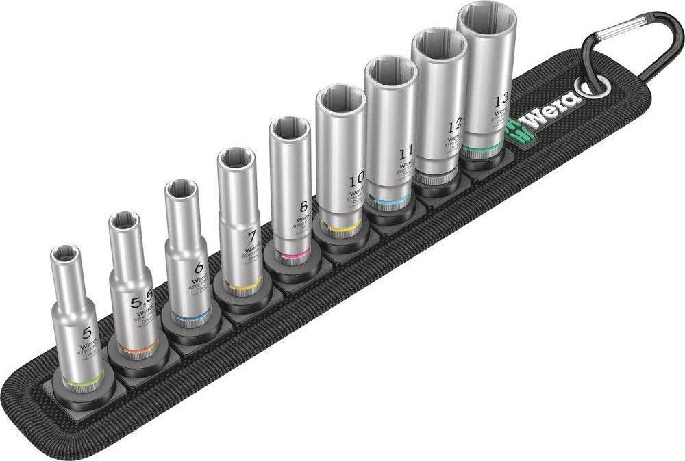 Wera Wera Belt A Deep 1 - socket wrench insert set, modelis - 05004525001, žema kaina | Varle.lt