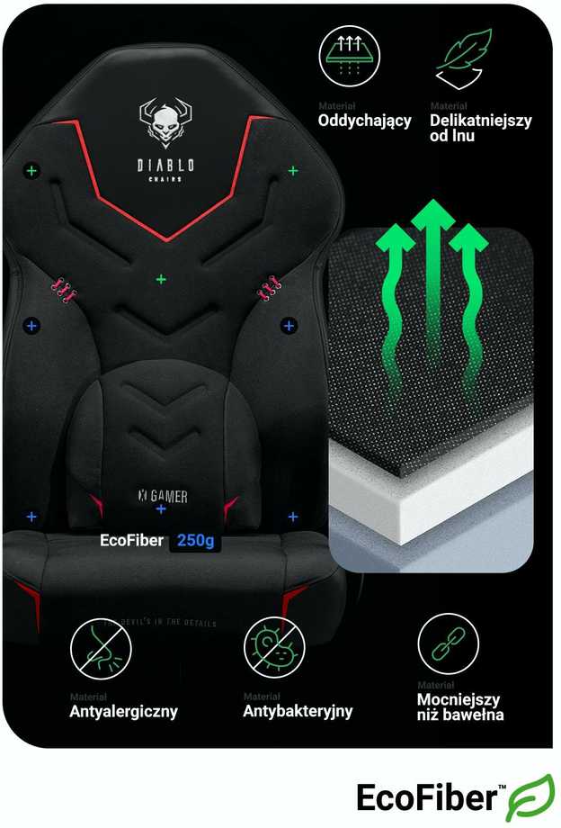 Žaidimų kėdė Diablo X-Gamer 2.0 Gaming Chair Normal Dark Obsidian ...