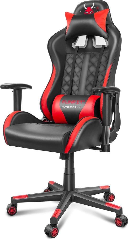 Žaidimų kėdė Funfit Game On RX7 Gaming Chair, Juoda-raudona, žema kaina ...