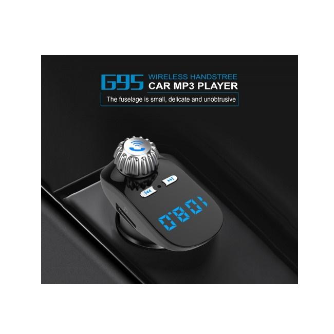 Riff G95 Car FM Bluetooth 5.0 Transmitter with x2 USB / Micro SD slot ...
