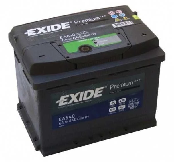 Akumuliatorius EXIDE 64 Ah 640 A EN 12V, žema kaina | Varle.lt