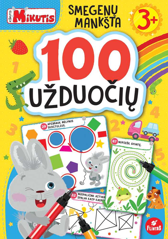 KNYGA Kiškutis Mikutis. 100 užduočių, žema kaina | Varle.lt