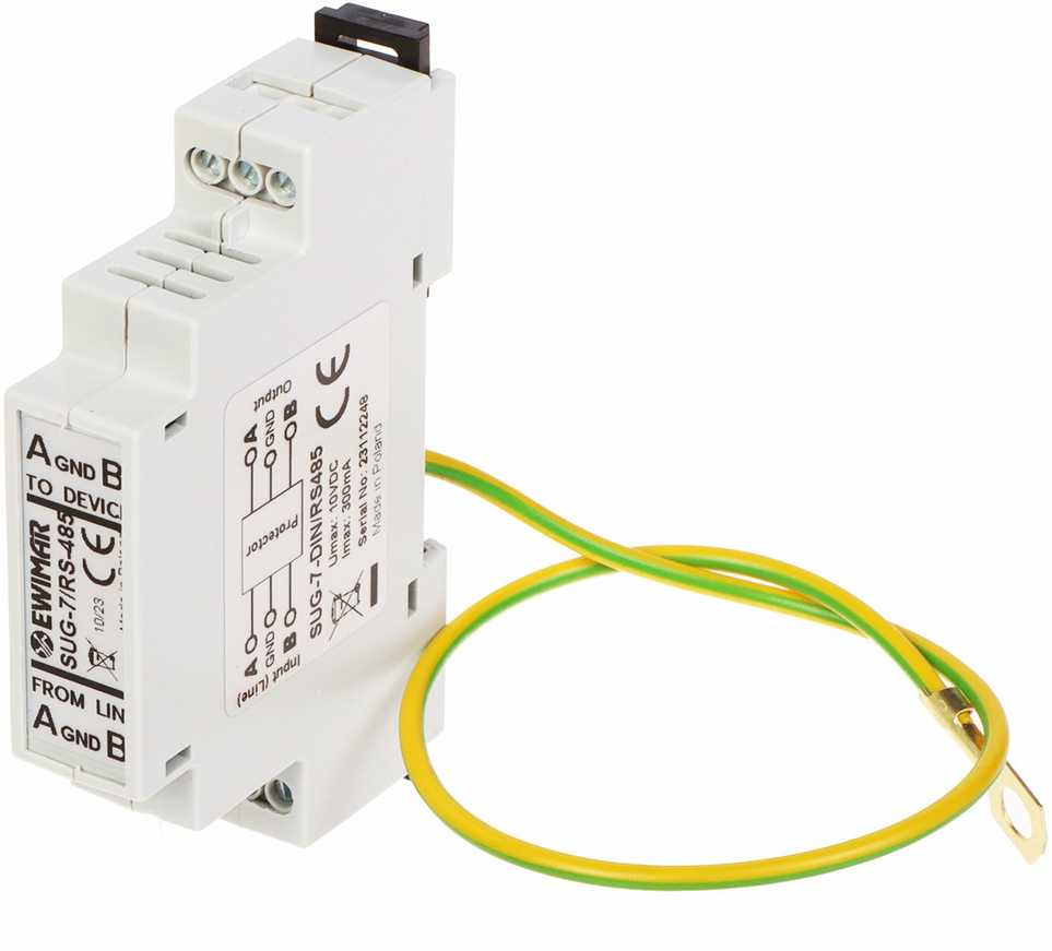 APSAUGA NUO VIRŠĮTAMPIŲ SUG-7-DIN / RS-485 RS-485 SIMETRINĖS LINIJOS EWIMAR, žema kaina | Varle.lt