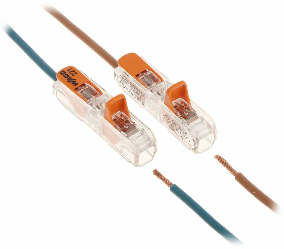 Universali laidų jungtis INLINE 2x0.2-4mm² 450V 32A WAGO, modelis - 221-2411, žema kaina | Varle.lt
