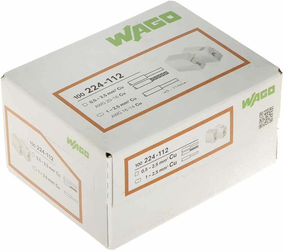 ELEKTROS KAULIUKAS WAGO-224-112*P100, modelis - 224-112, žema kaina ...