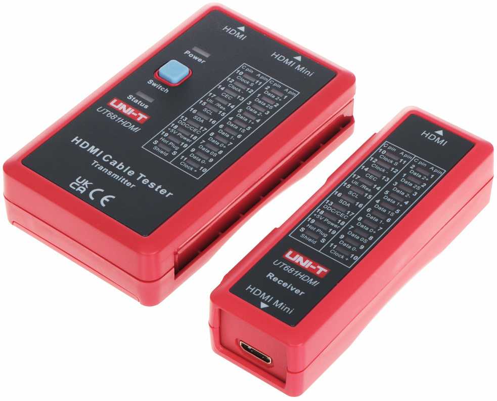 Kabelių testeris Uni-T UT681HDMI, modelis - MIE0413, žema kaina | Varle.lt