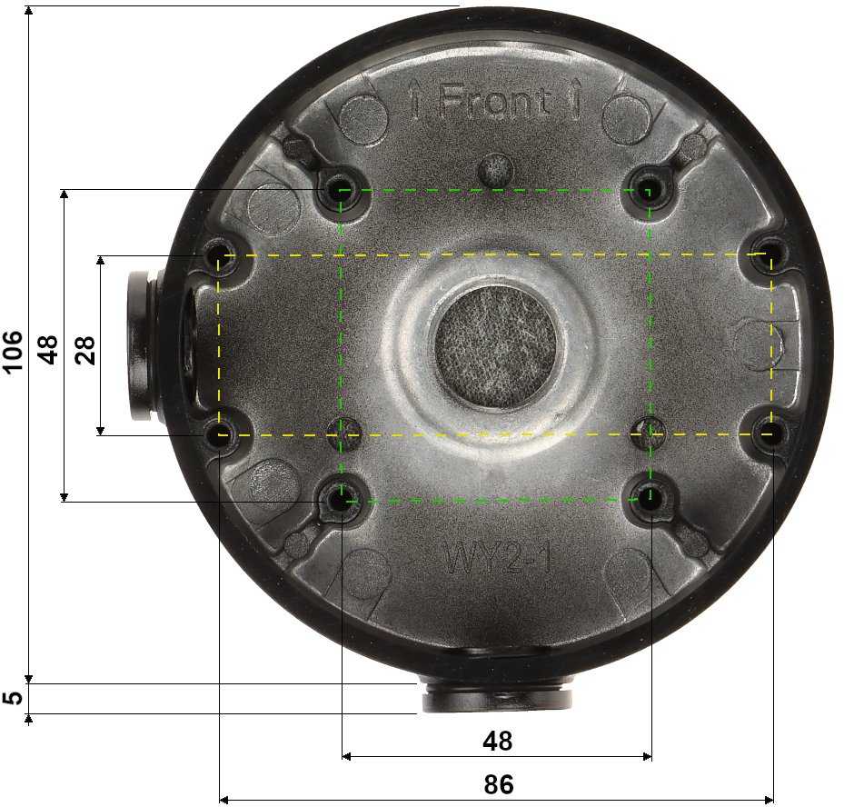 Dahua Papildoma montavimo bazė laidams PFA139-B juoda, modelis - PFA139-B, žema kaina | Varle.lt