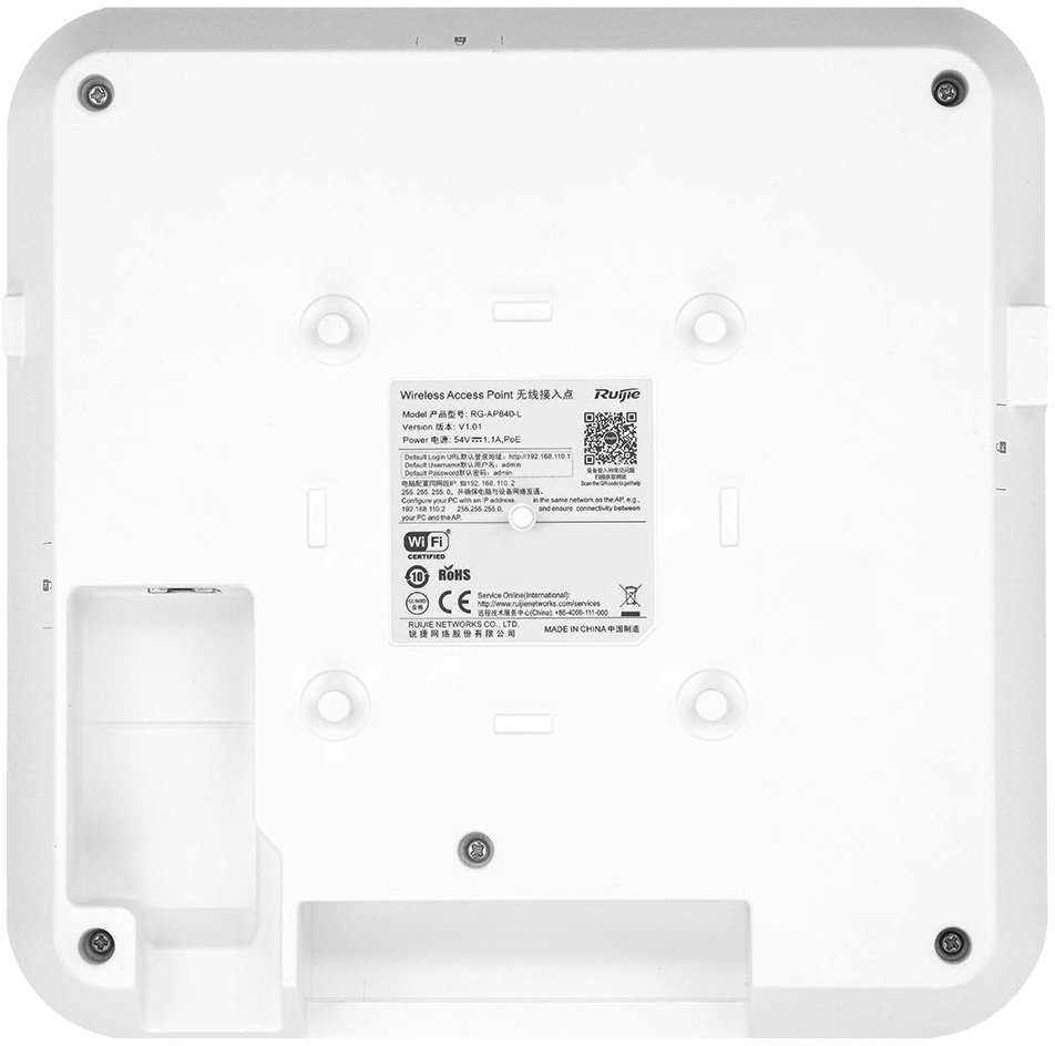 Ruijie PRIEIGOS TAŠKAS RG-AP840-L Wi-Fi 6, SFP 2.4 GHz, 5 GHz, 547 Mbps ...