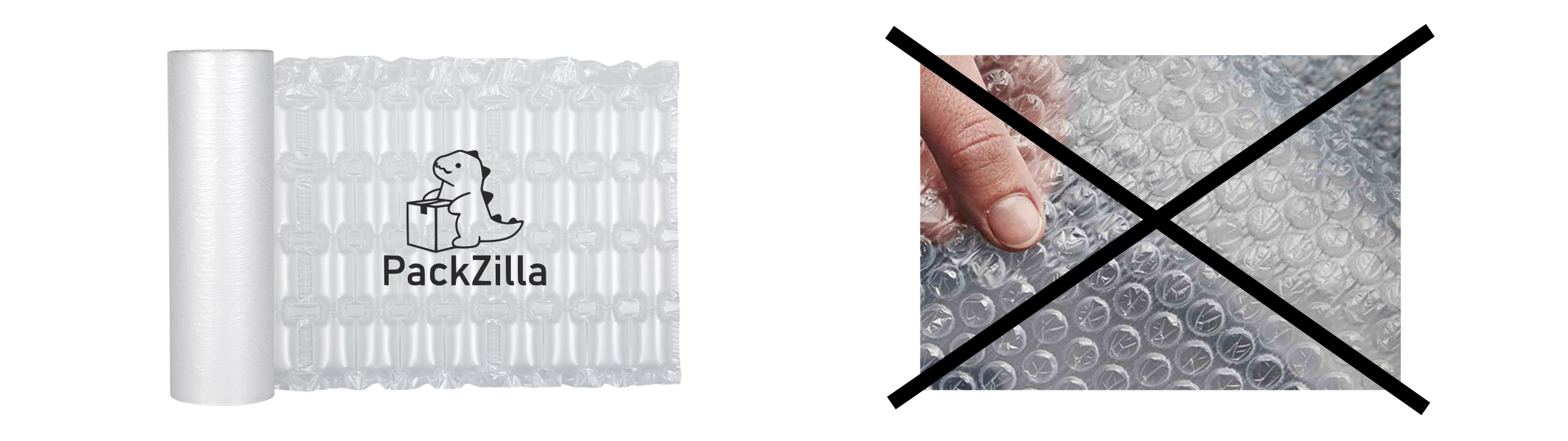 Oro plėvelės ritinys PackZilla 10cm x 20cm, 500m, žema kaina | Varle.lt