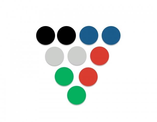 Magnetai NOBO, 20 mm, 8 vnt., juoda sp., žema kaina | Varle.lt