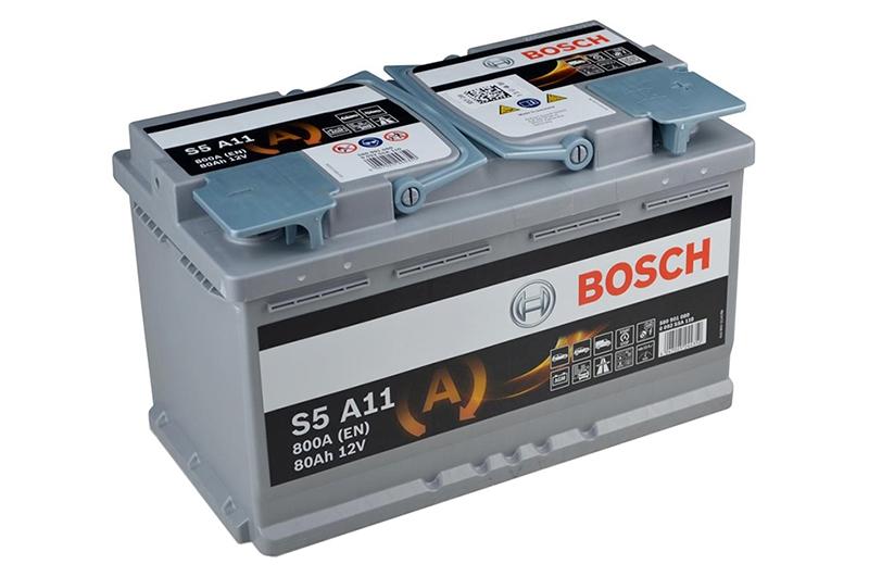 BOSCH S5 A11 (580901080) 80Ah AGM akumuliatorius, žema kaina | Varle.lt
