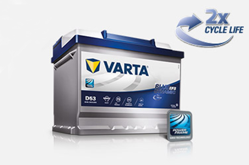 VARTA START STOP D54 (565500065) 65Ah EFB akumuliatorius, žema kaina ...