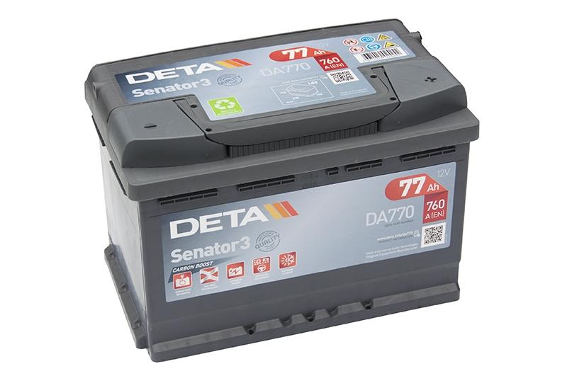 DETA DA770 77Ah akumuliatorius, žema kaina | Varle.lt