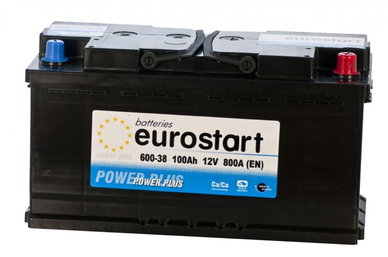 EUROSTART POWER PLUS 60038 100Ah akumuliatorius, žema kaina | Varle.lt