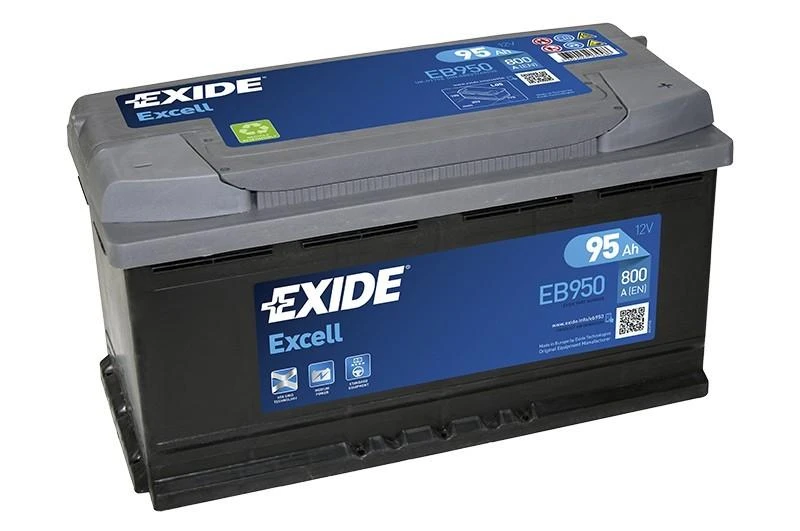 EXIDE EB950 95Ah 800A (EN) 12V akumuliatorius, žema kaina | Varle.lt
