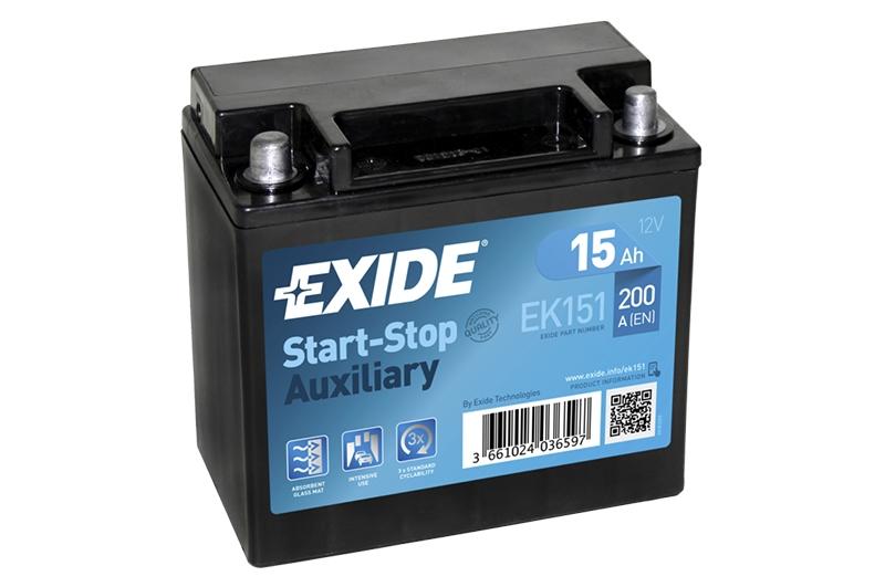 EXIDE EK151 15Ah AGM akumuliatorius, žema kaina | Varle.lt