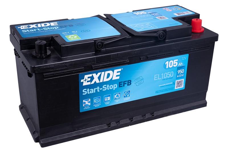 Exide Akumuliatorius 105 Ah 950 A EN 12V, modelis - EL1050, žema kaina ...