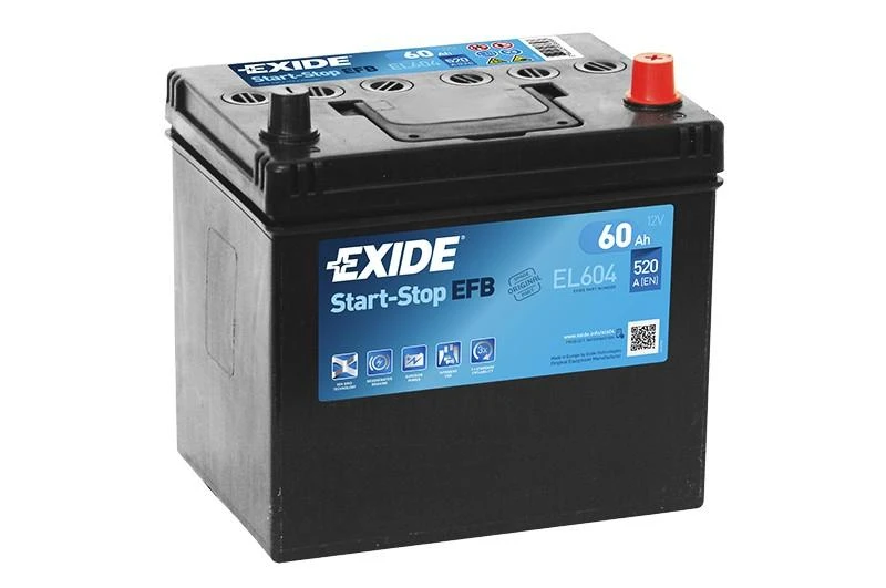 EXIDE EL604 EFB 60Ah 520A (EN) 12V akumuliatorius, modelis - EL604 ...