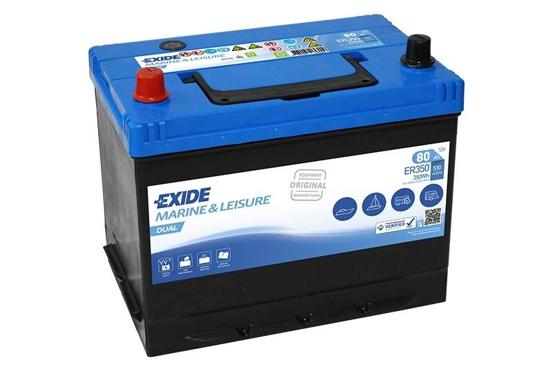EXIDE ER350 80Ah 510A (EN) 12V akumuliatorius, žema kaina | Varle.lt