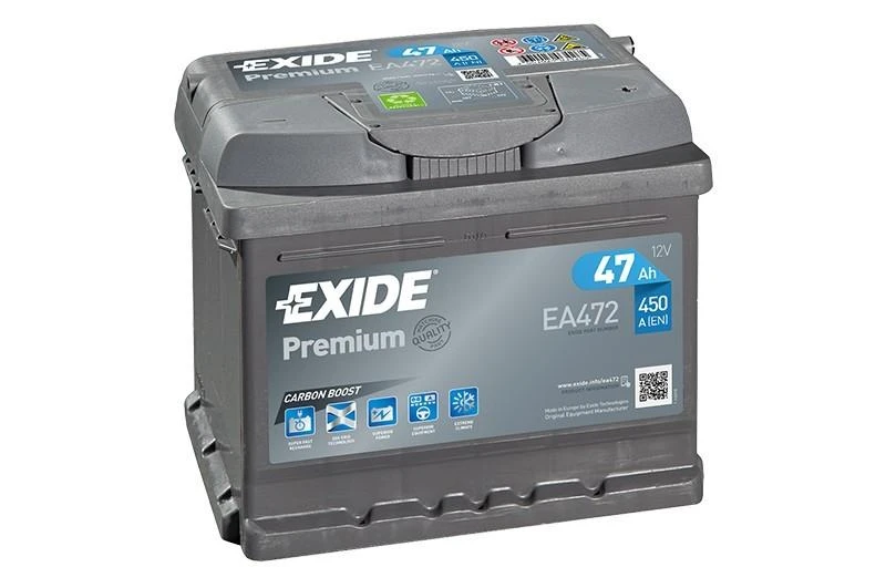EXIDE Premium EA472 47Ah 450A (EN) 12V akumuliatorius, žema kaina ...
