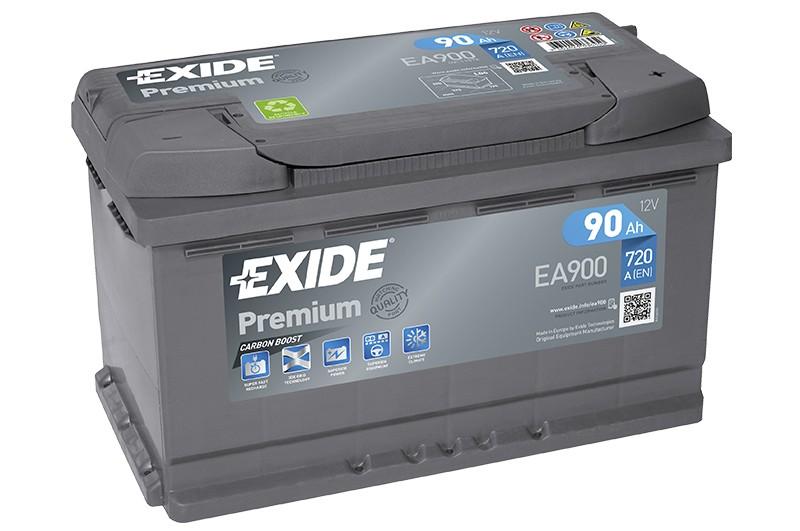 EXIDE Premium EA900 90Ah 720A (EN) akumuliatorius, žema kaina | Varle.lt
